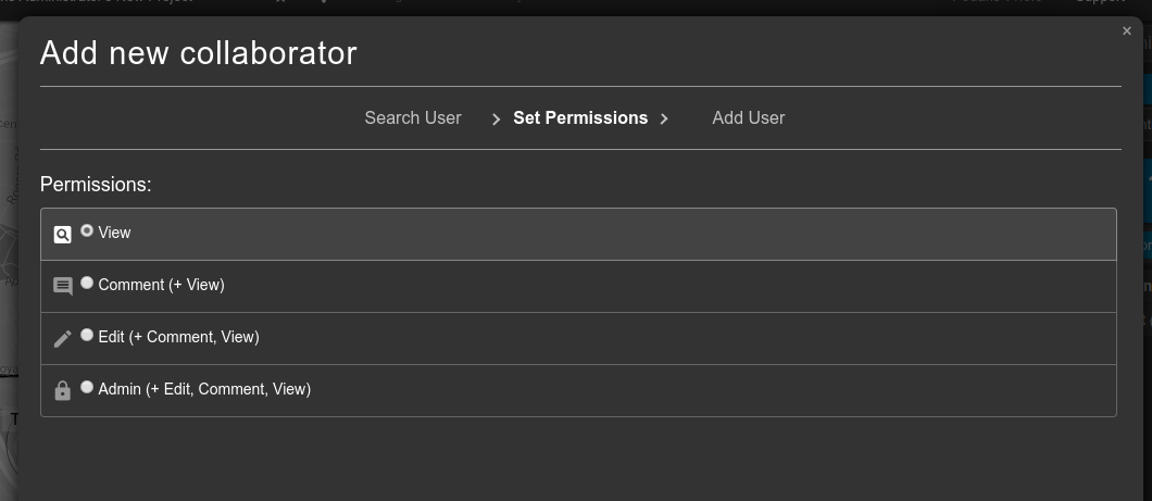 Access Controls for Project Collaborators