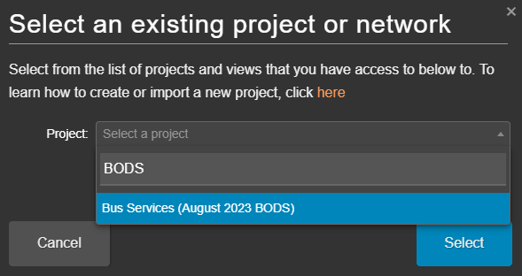 Importing Services from Existing Projects