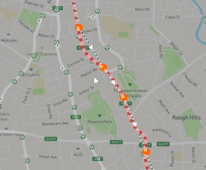 Editing existing bus routes